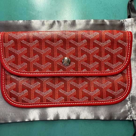 Goyard | Bags | Authentic Goyard St Louis Pouch Red | Poshmark
